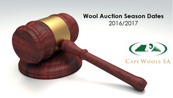 New Wool Auction Calendar 2016/17